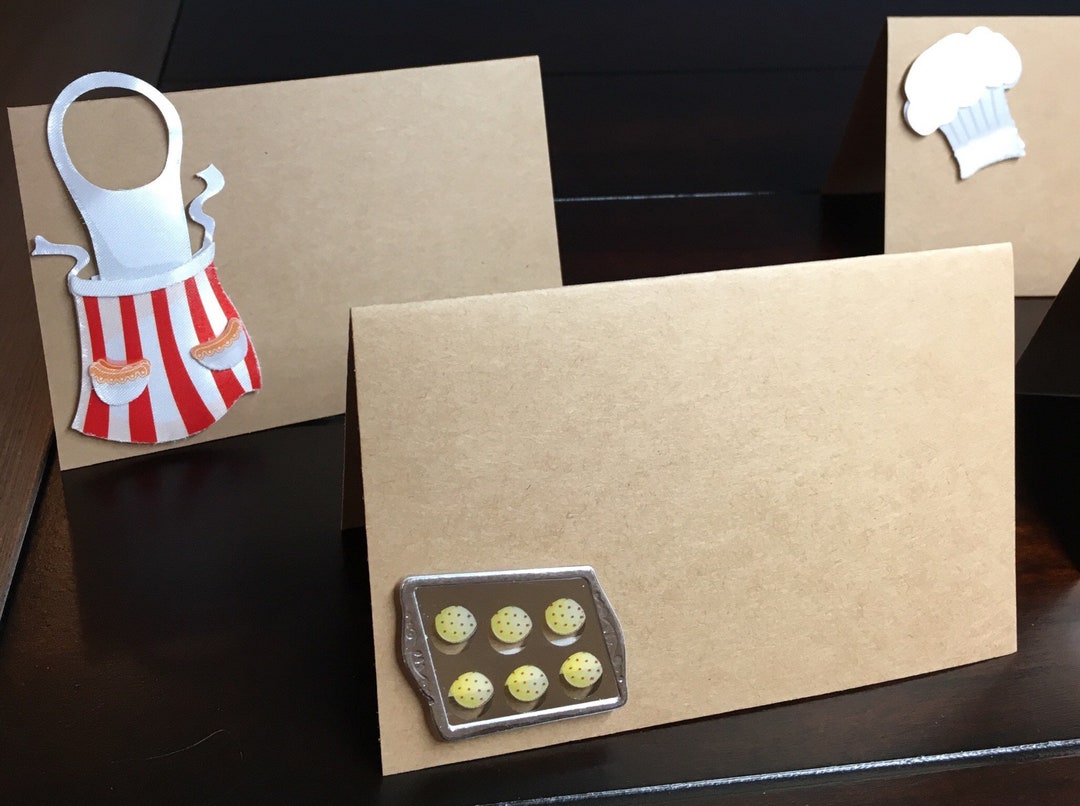 Baking Place Cards, Baker Food Labels Tents Bakers Placecards, Baking ...