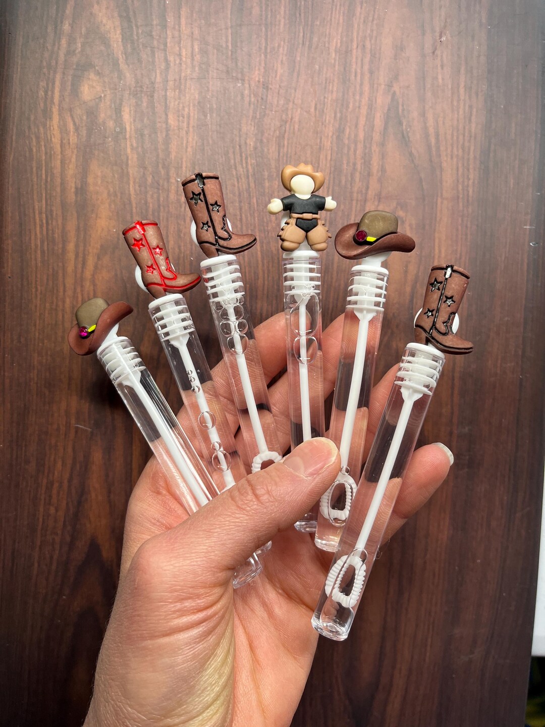 Cowboy Bubble Favor Wand Tube Country Wild West Western First Rodeo ...