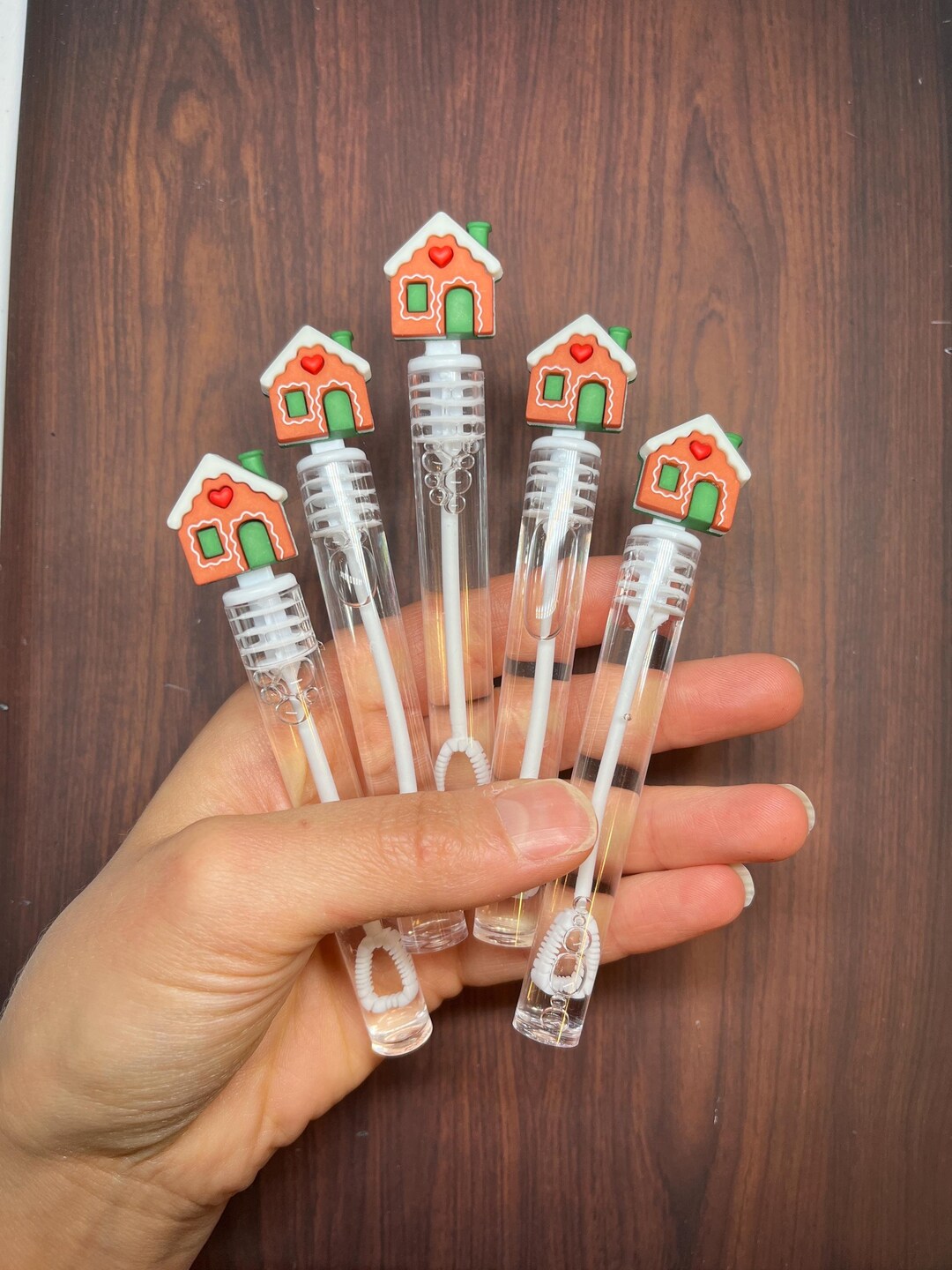 Gingerbread House Bubble Favor Unique Kids Christmas Goodie Loot Bag ...