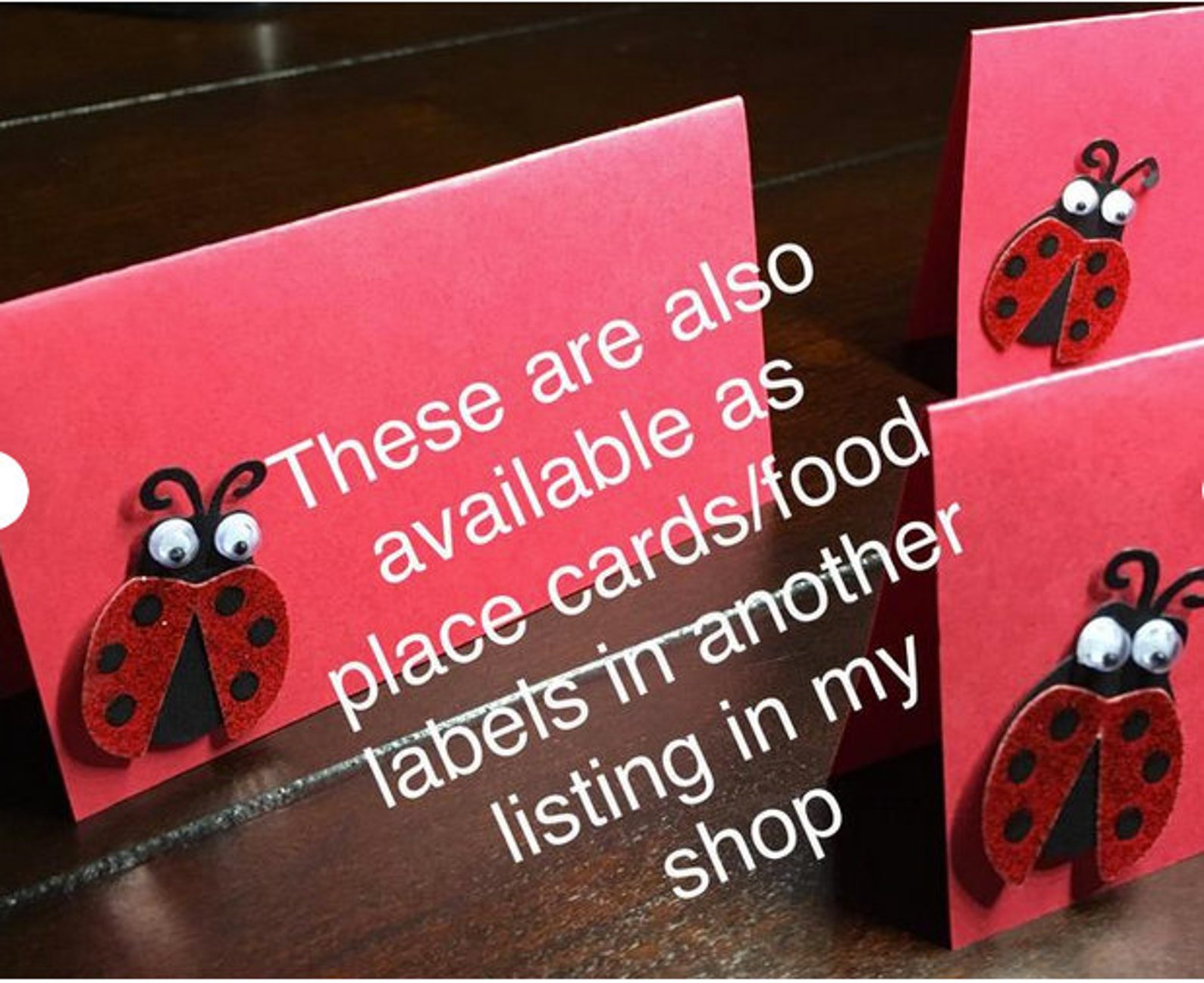 Lady Bug Cupcake Toppers Lady Bugs Party Picks Love Bug - Etsy