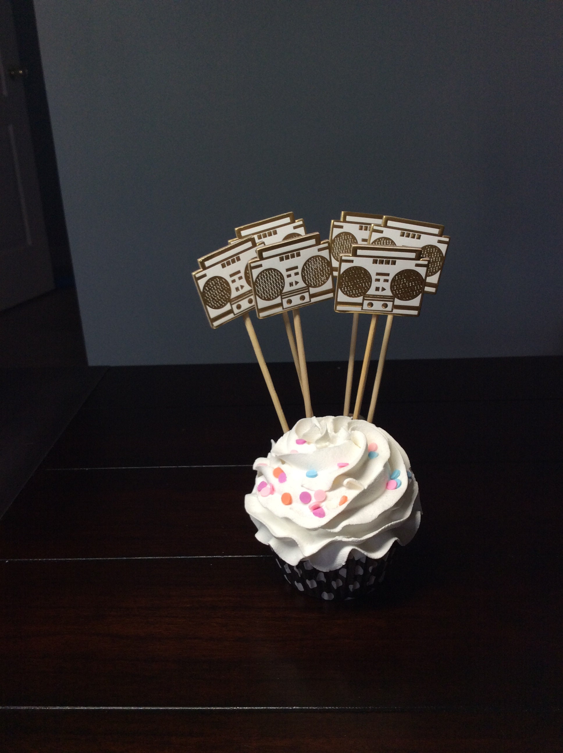 Boom Box Cupcake Toppers Boom Boxes Cupcake Hip Hop Hooray Birthday ...