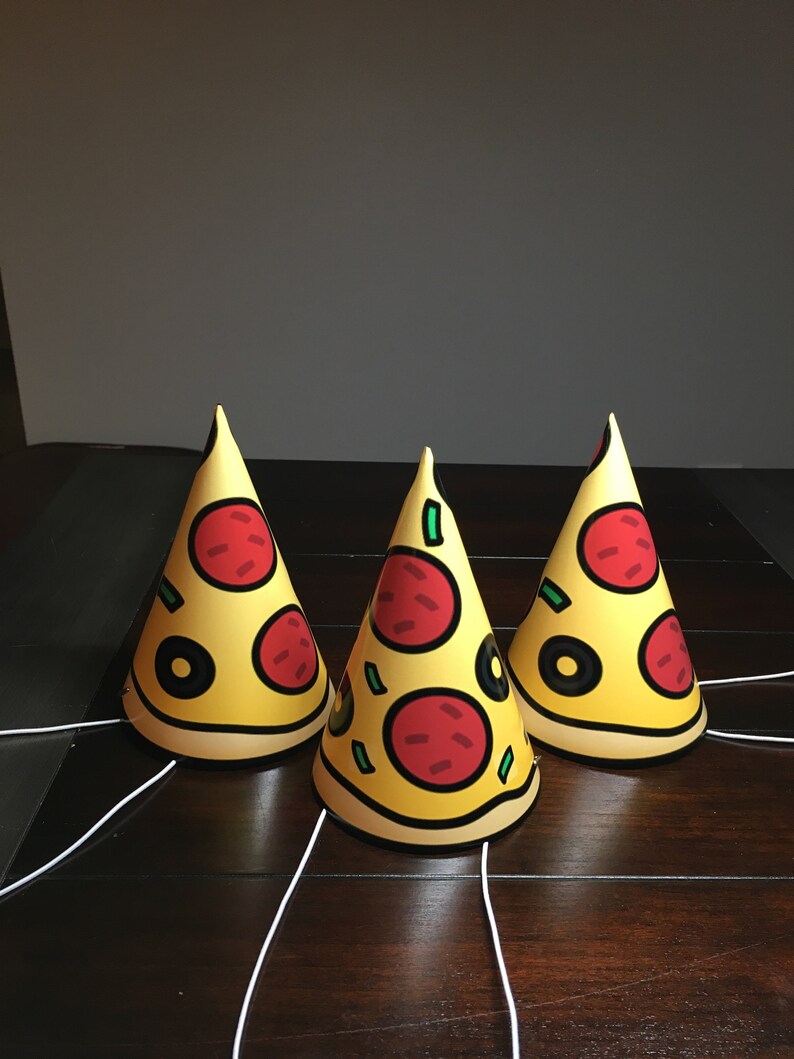 Pizza Party Hats, Pepperoni Pizza Hats Adult Party Hat, Love You to ...
