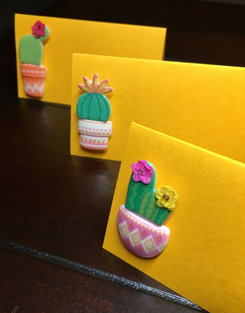 Cactus Place Cards, Succulent Placecards, Succulents Seat Cards, Name ...