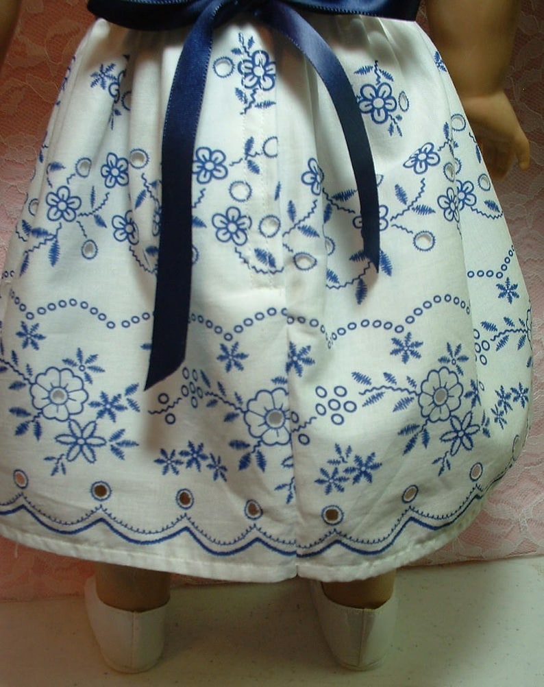 Blue Delft Dress, 18" Doll Clothes, Fits American Girl Doll - Etsy