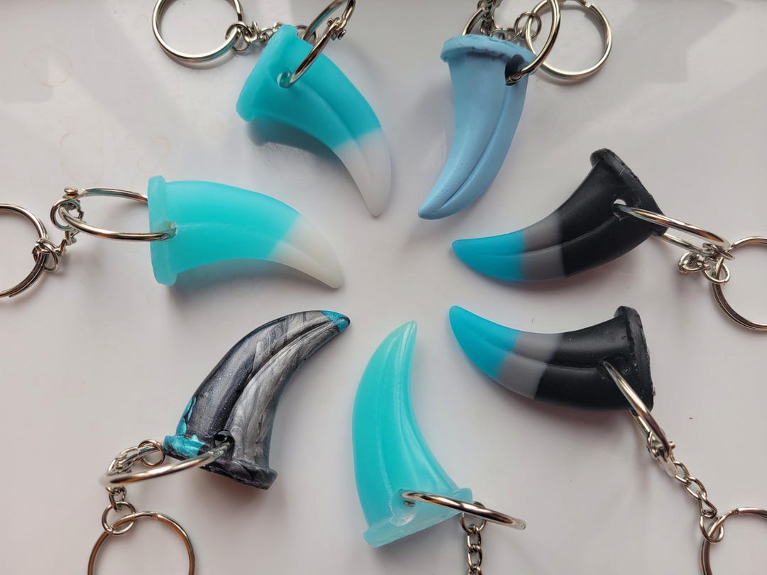 Blue Collection - Dragon Claw Keychains - Jayecreations - Etsy