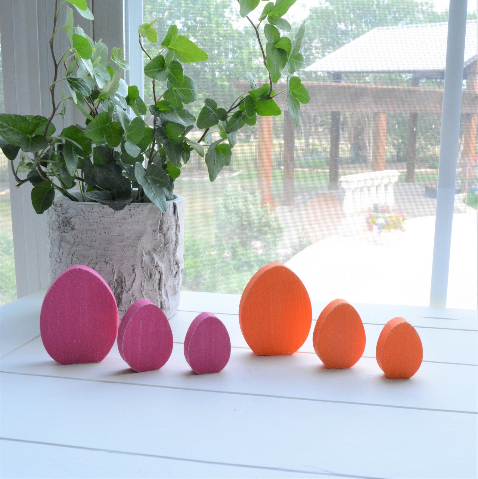 Rustic Easter Egg/easter Decor/rustic Easter/painted Wood - Etsy