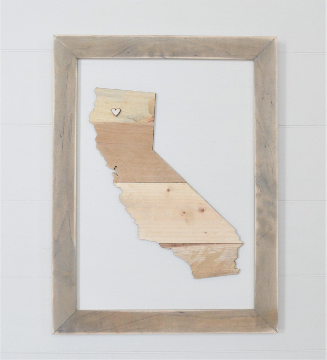 Rustic California Map/ca Map/wood California Map/personalized - Etsy