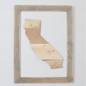 Rustic California Map/ca Map/wood California Map/personalized Map ...