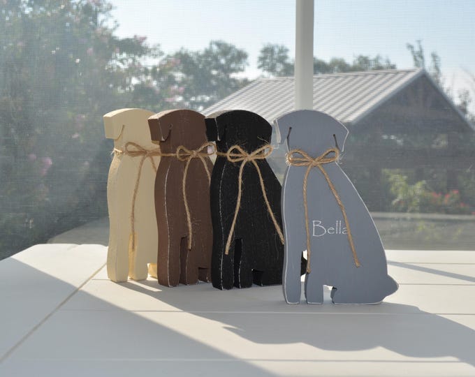 Rustic Personalized Lab 5.25"h/labrador W Name/dog Lover Gift/black Lab ...