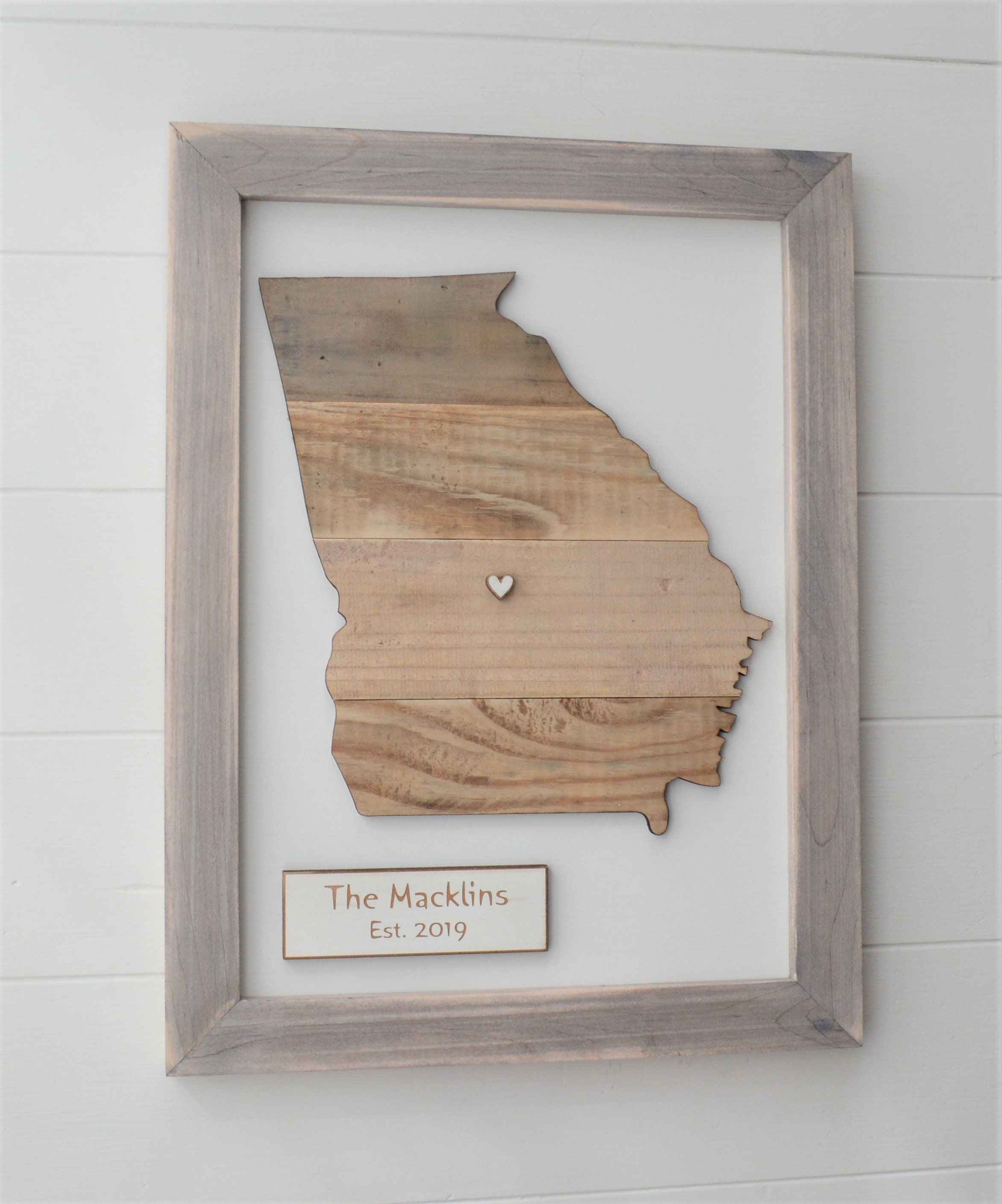 Rustic Georgia Map/ga Map/reclaimed Wood Map/personalized - Etsy