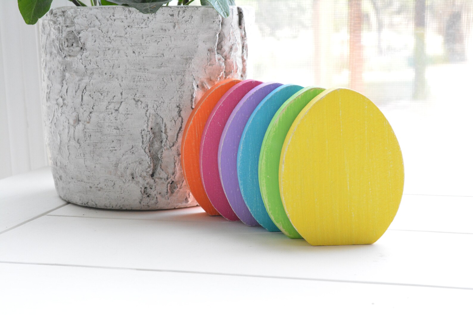 Rustic Easter Egg/easter Decor/rustic Easter/painted Wood - Etsy