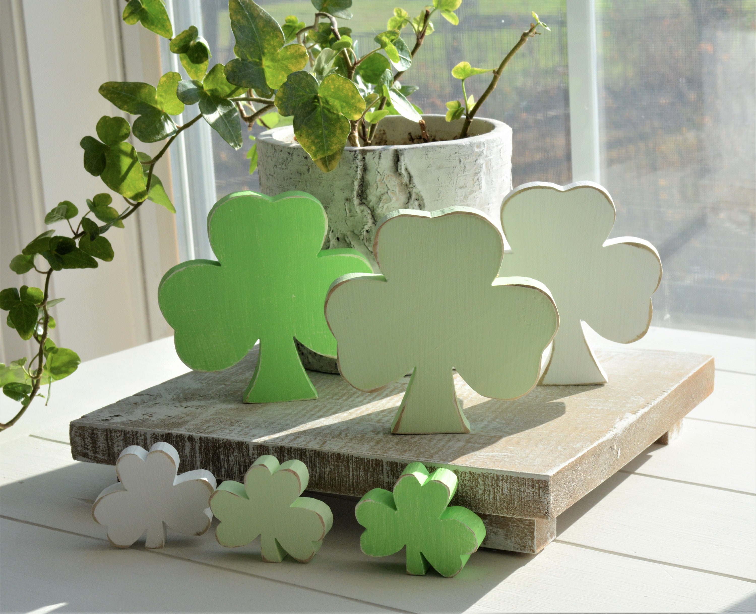 Shamrock/st. Patrick's Day Decor/rustic Shamrock/wood - Etsy