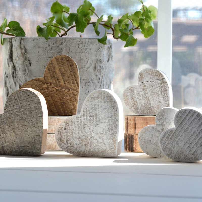 Wood Heart Decor - Etsy