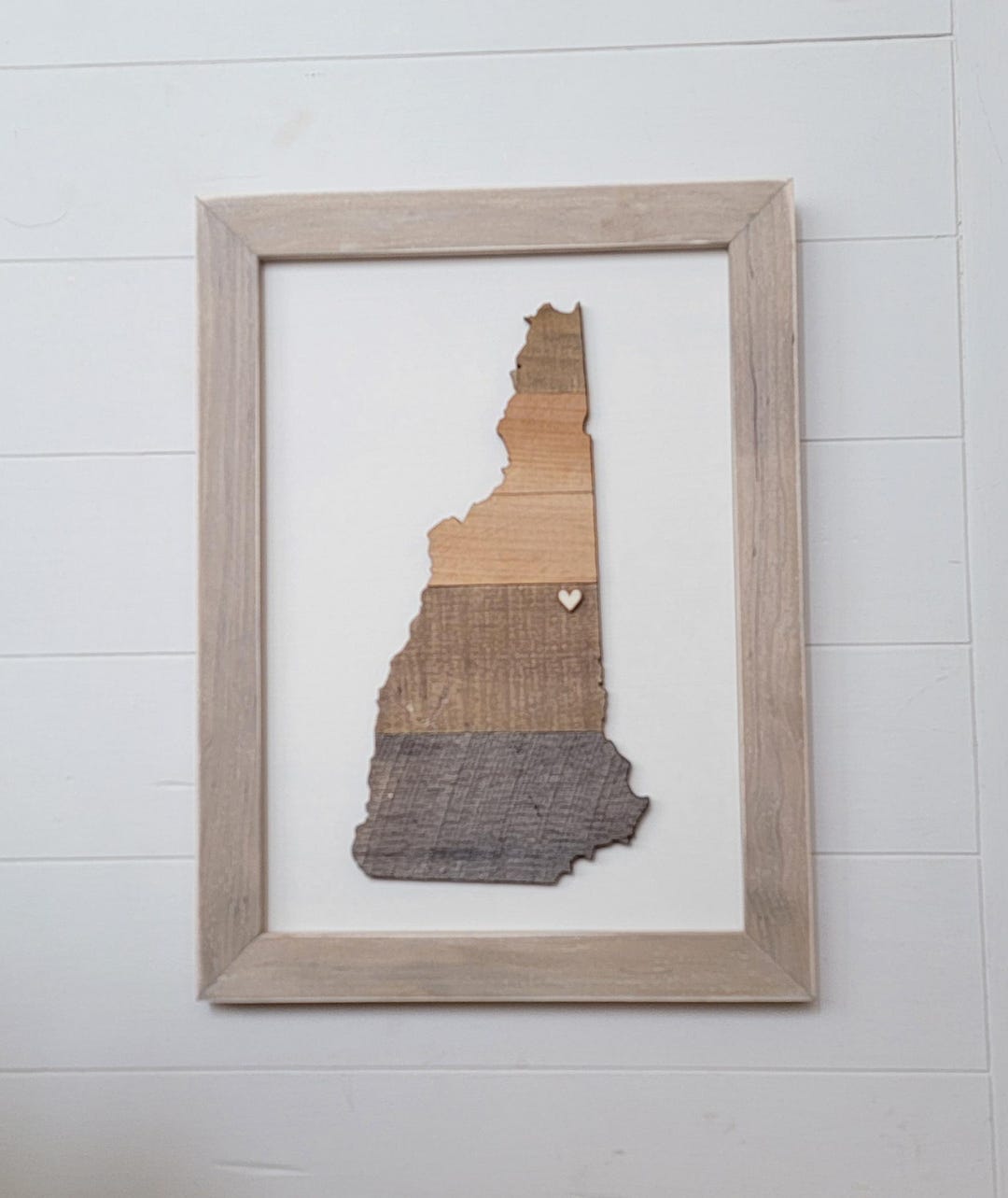 Rustic New Hampshire Map/nh Map/wood New Hampshire Map/reclaimed Wood ...