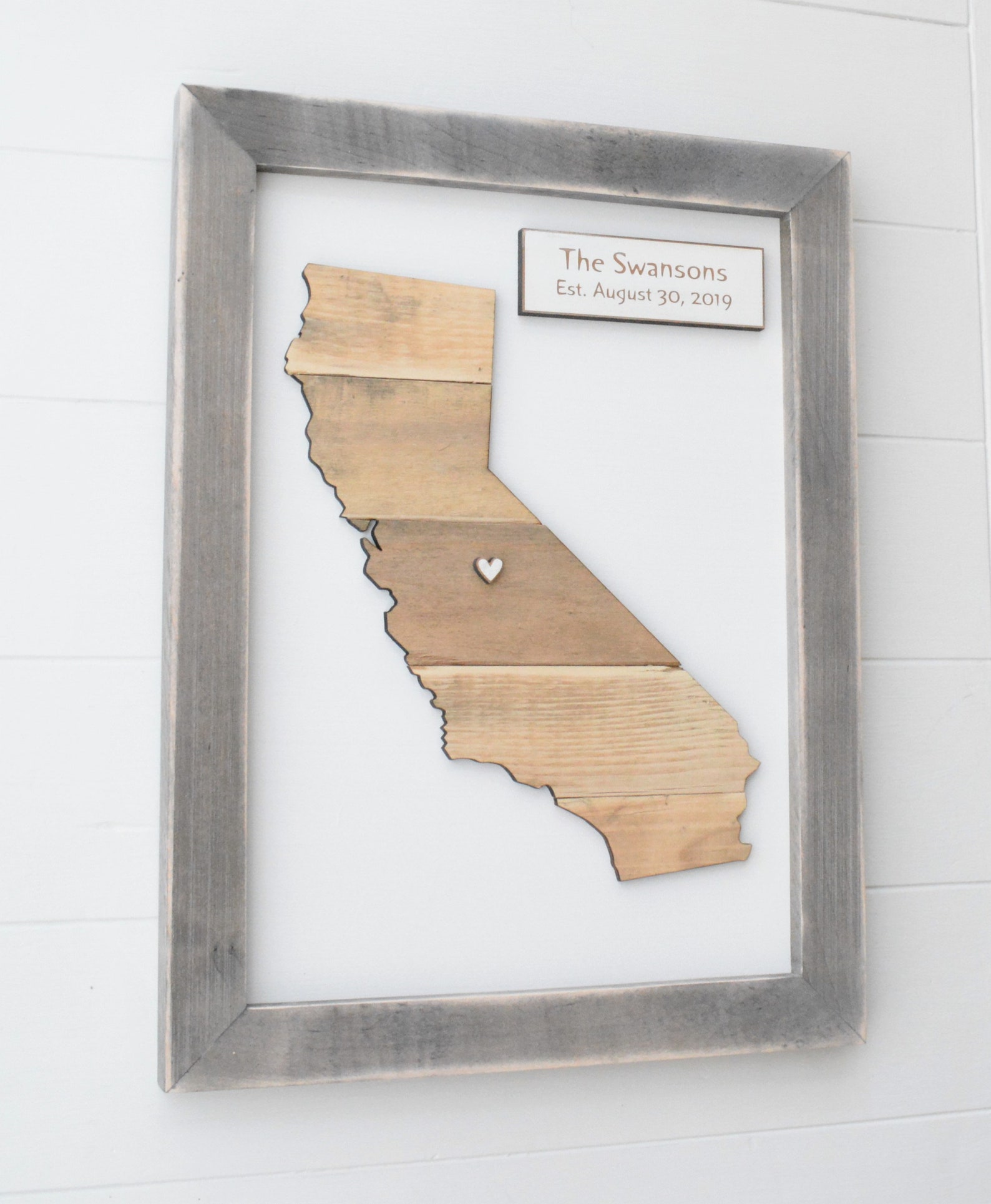 Rustic California Map/ca Map/wood California Map/personalized - Etsy