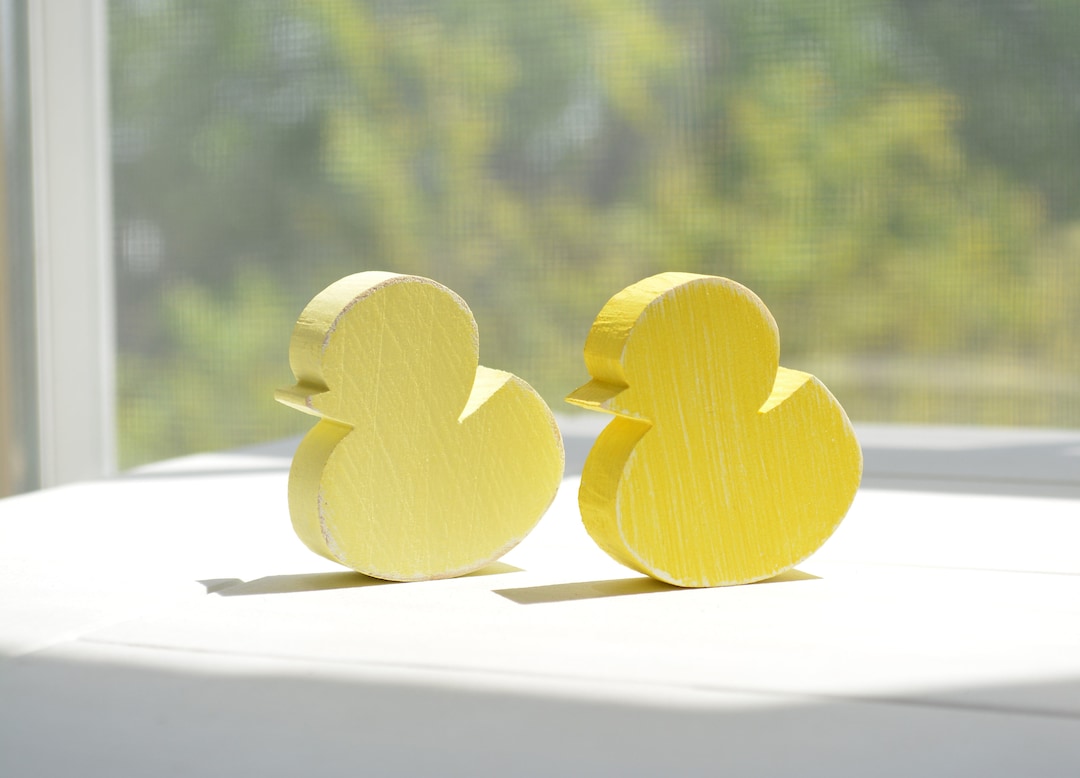 Rustic Mini Wood Duck/set of 2 Ducks/wood "rubber" Duckies/jeep Lover ...