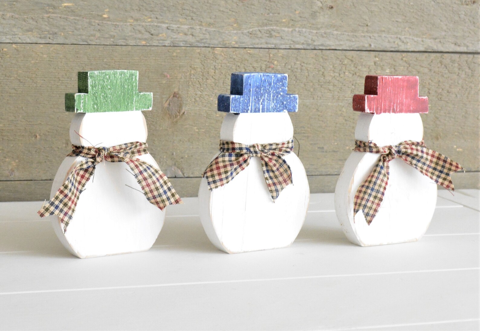 Rustic Snowman/winter Snowman Decor/rustic Personalized - Etsy