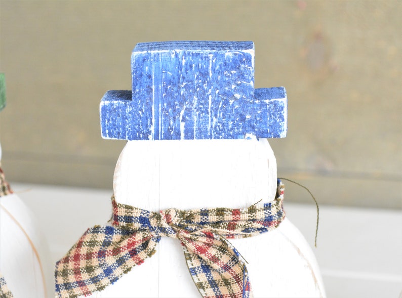 Rustic Snowman/winter Snowman Decor/rustic Personalized - Etsy