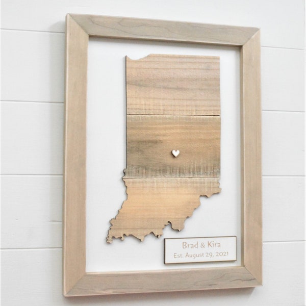 Indiana Map - Etsy