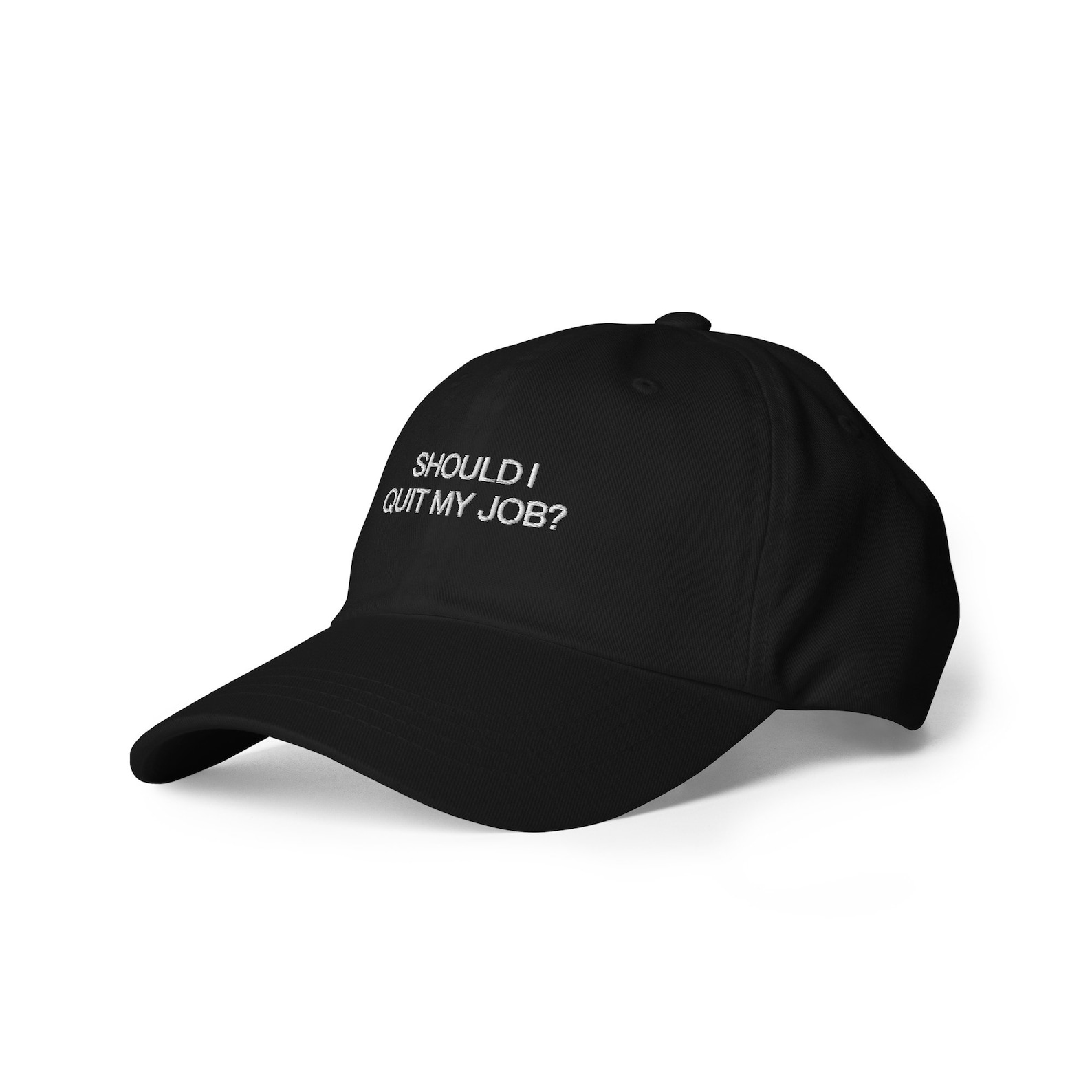 Should I Quit My Job Dad Hat Embroidered Hat Funny Gen Z Meme Drinking ...