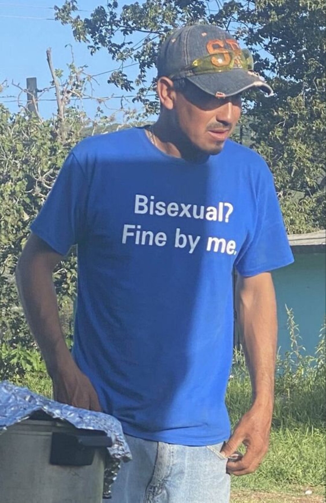 Bisexual Fine by Me T-shirt Funny LGBTQIA Gen Z Shirt Oddly Specific Tee Bi Tee Bisexual Pride ...