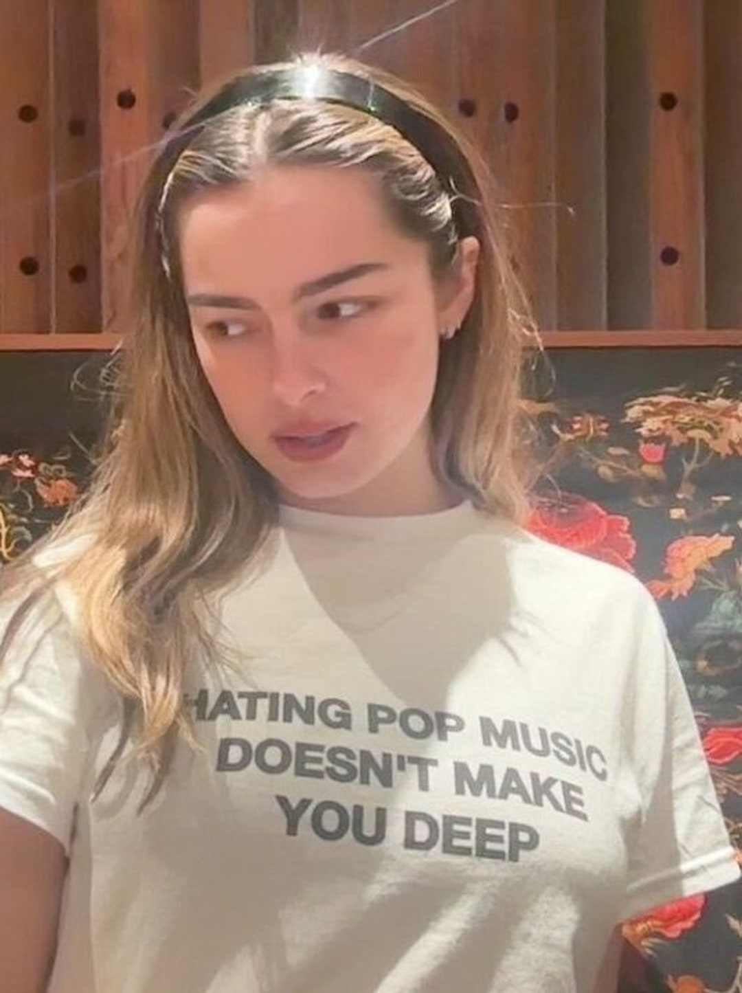 Hating Pop Music Doesn't Make You Deep T-shirt, Unisex White - Etsy