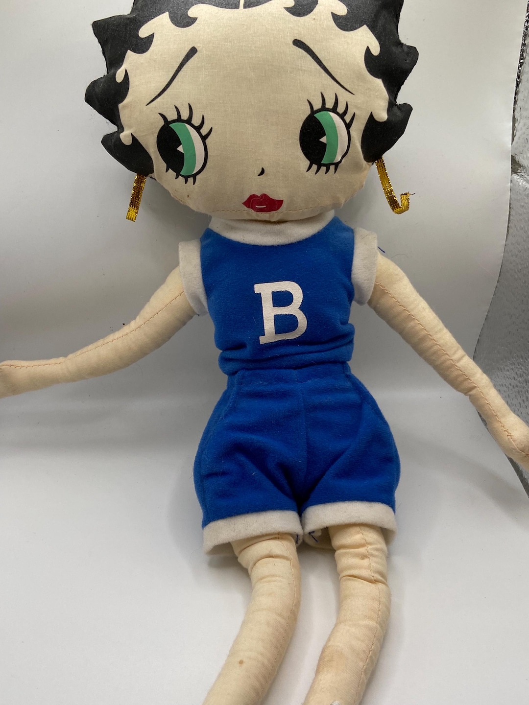 Cartoon Flapper Girl Plush - Retro Style Athletic Betty Boop Doll in ...