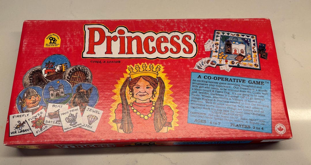 1986 Princess Board Game - Etsy
