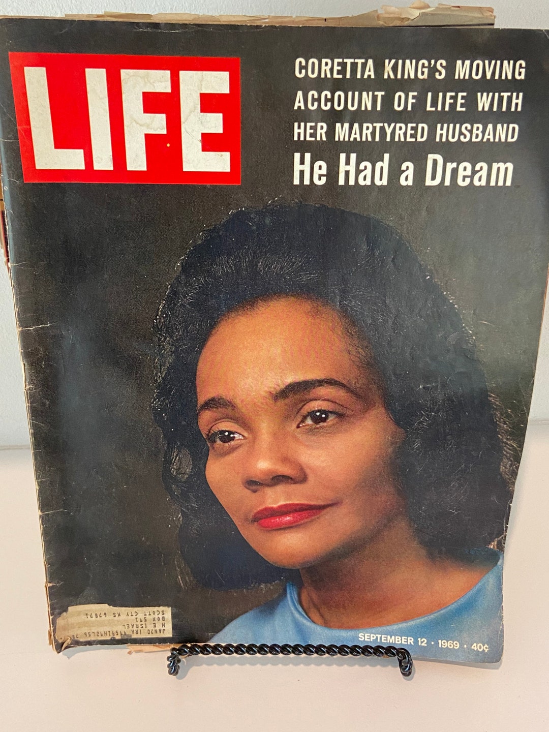 1969 LIFE Magazine Coretta King Cover, September 12 MLK Jr Memorial ...