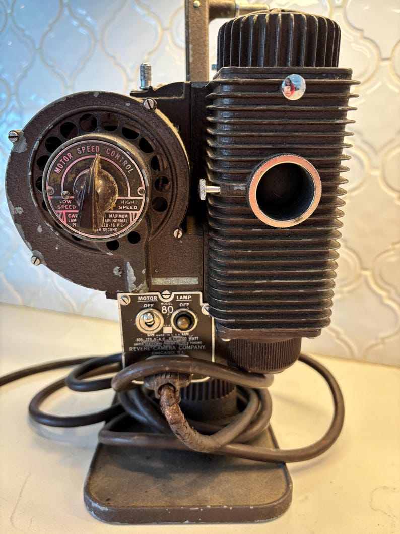 Vintage 8mm Film Projector - Industrial Decor - Mid-century Movie ...