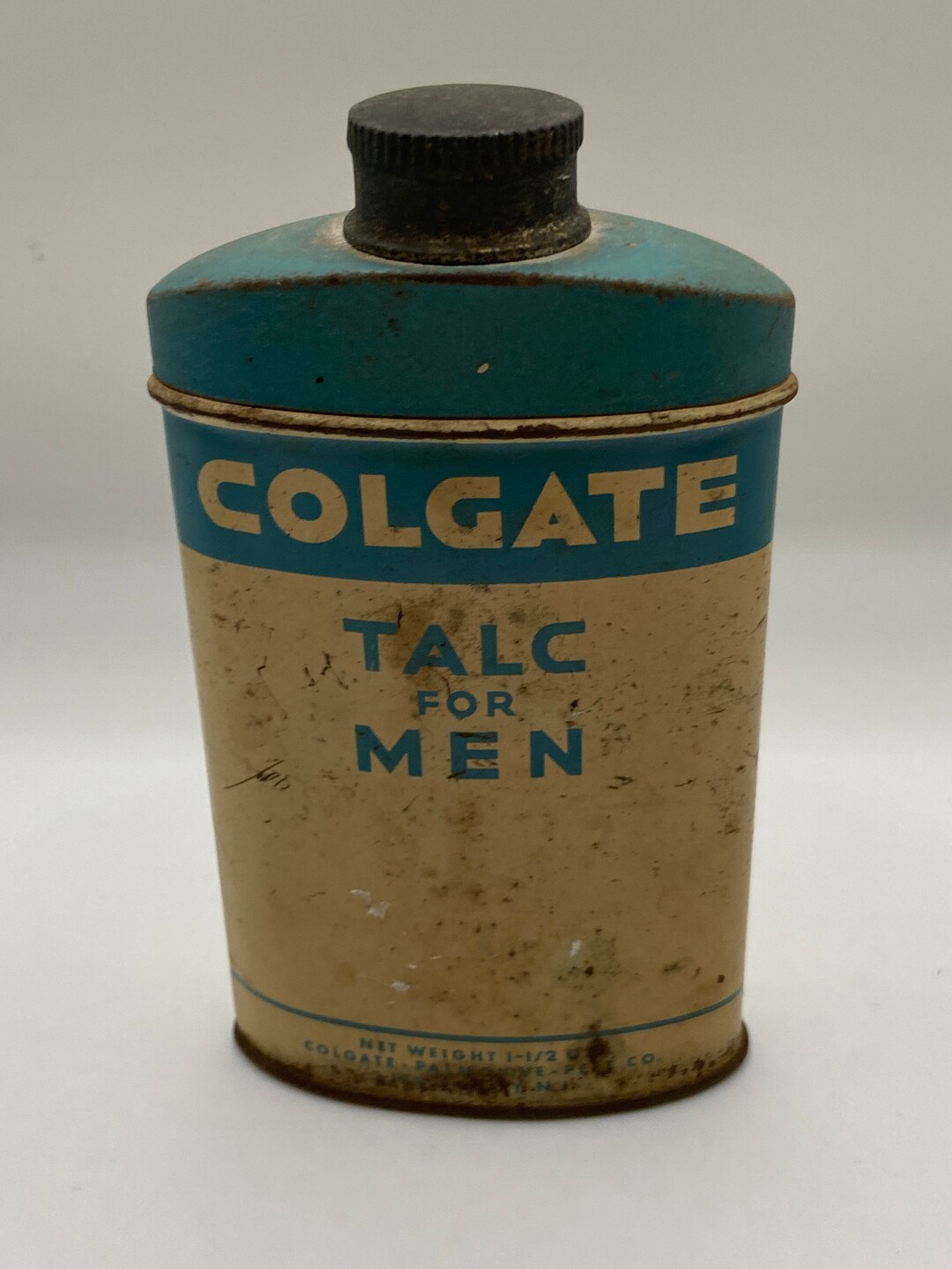 Colgate Talc for Men Tin Vintage Tin - Etsy