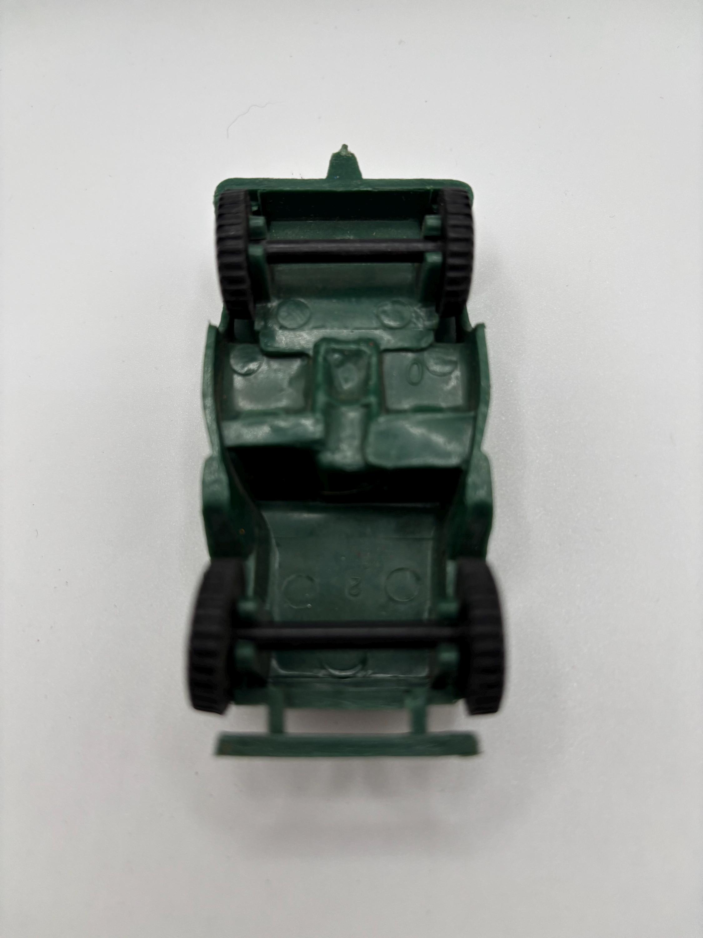 Vintage Military Jeep Toy - 1960s Army Green Willys MB Style Miniature ...