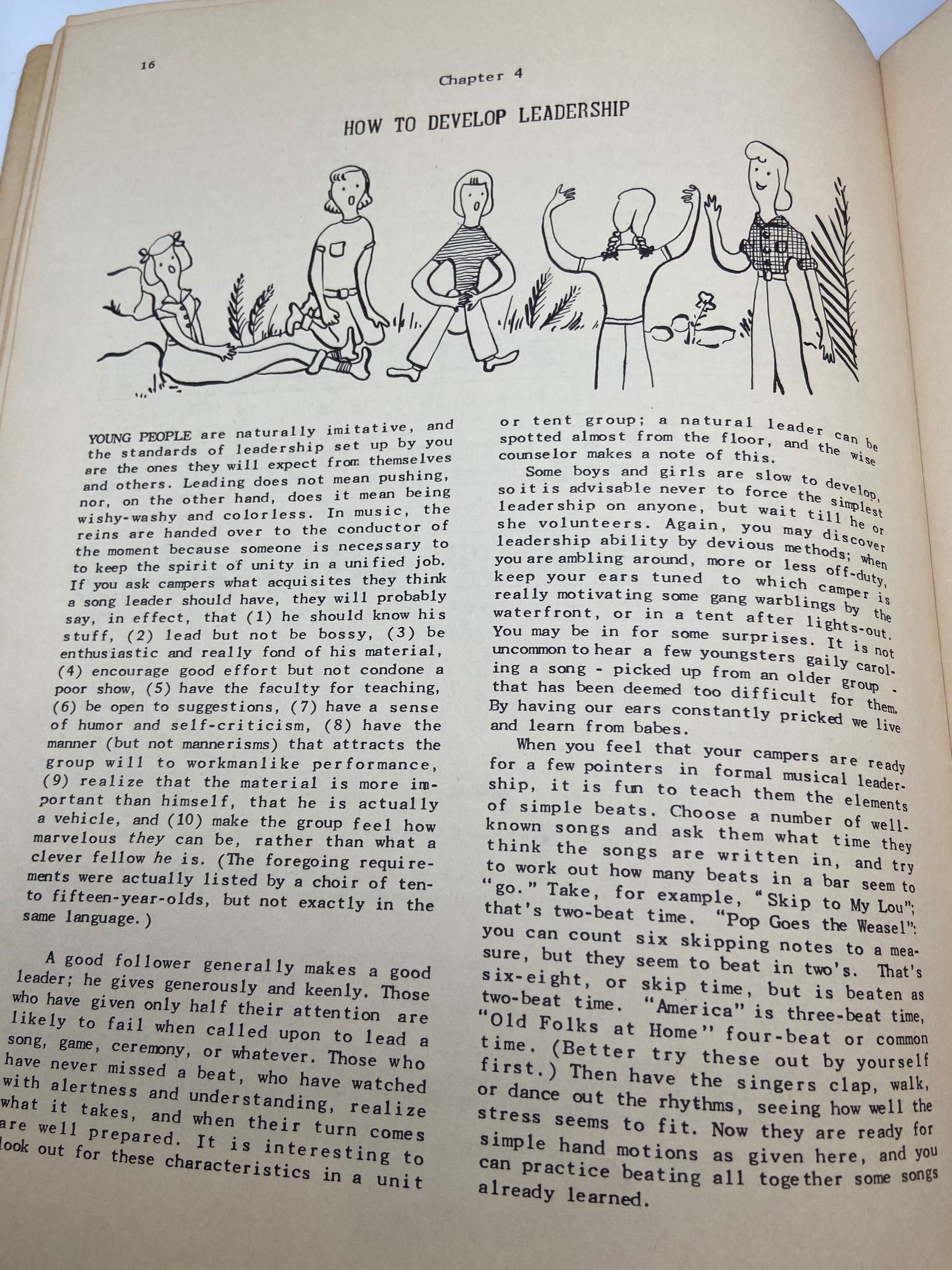 1955 Abcs of Camp Music Book, Vintage Sheet Music by Janet E. Tobitt ...