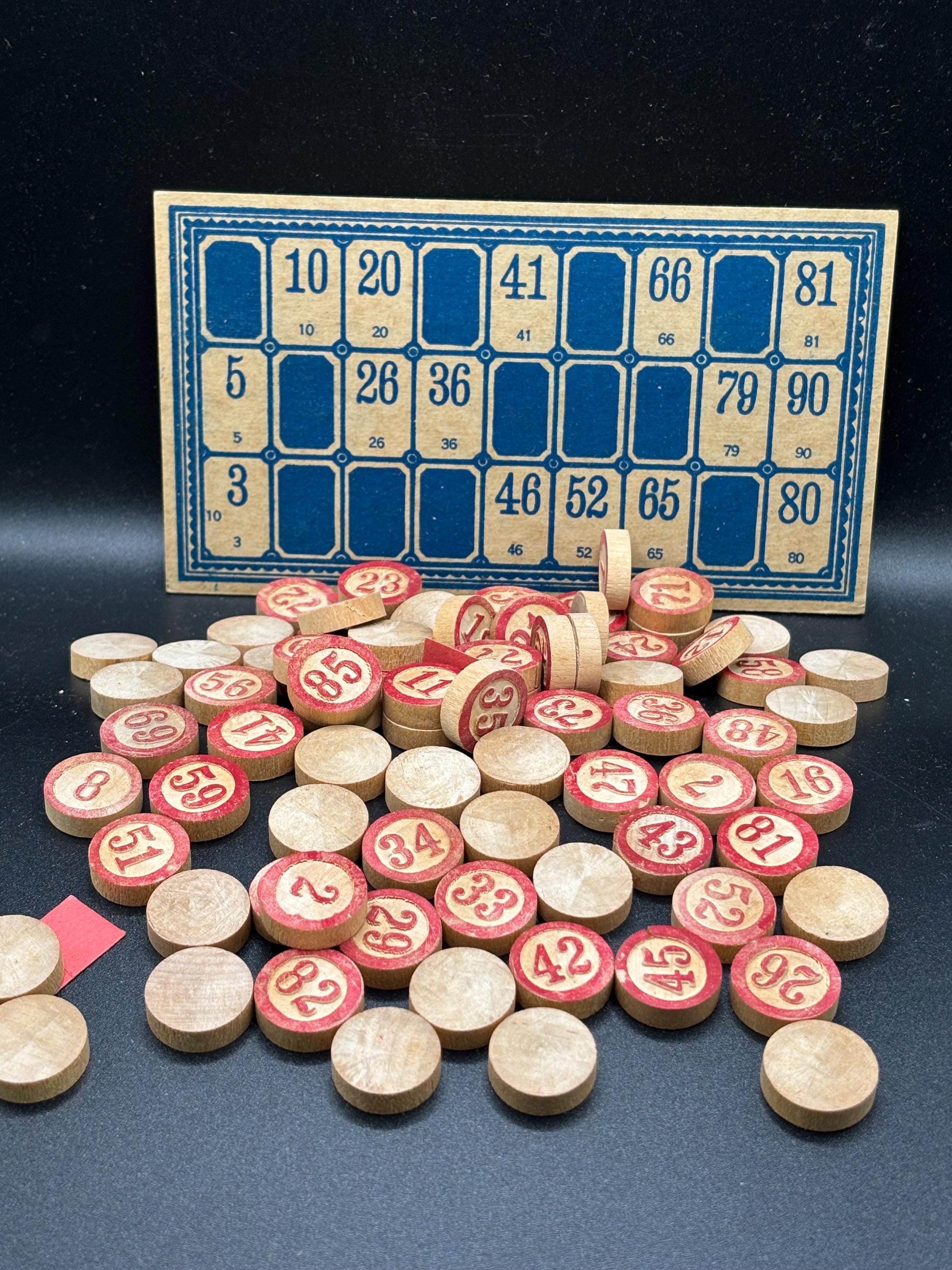 Vintage 1939 Milton Bradley Lotto Game - Complete Set With Original Box ...