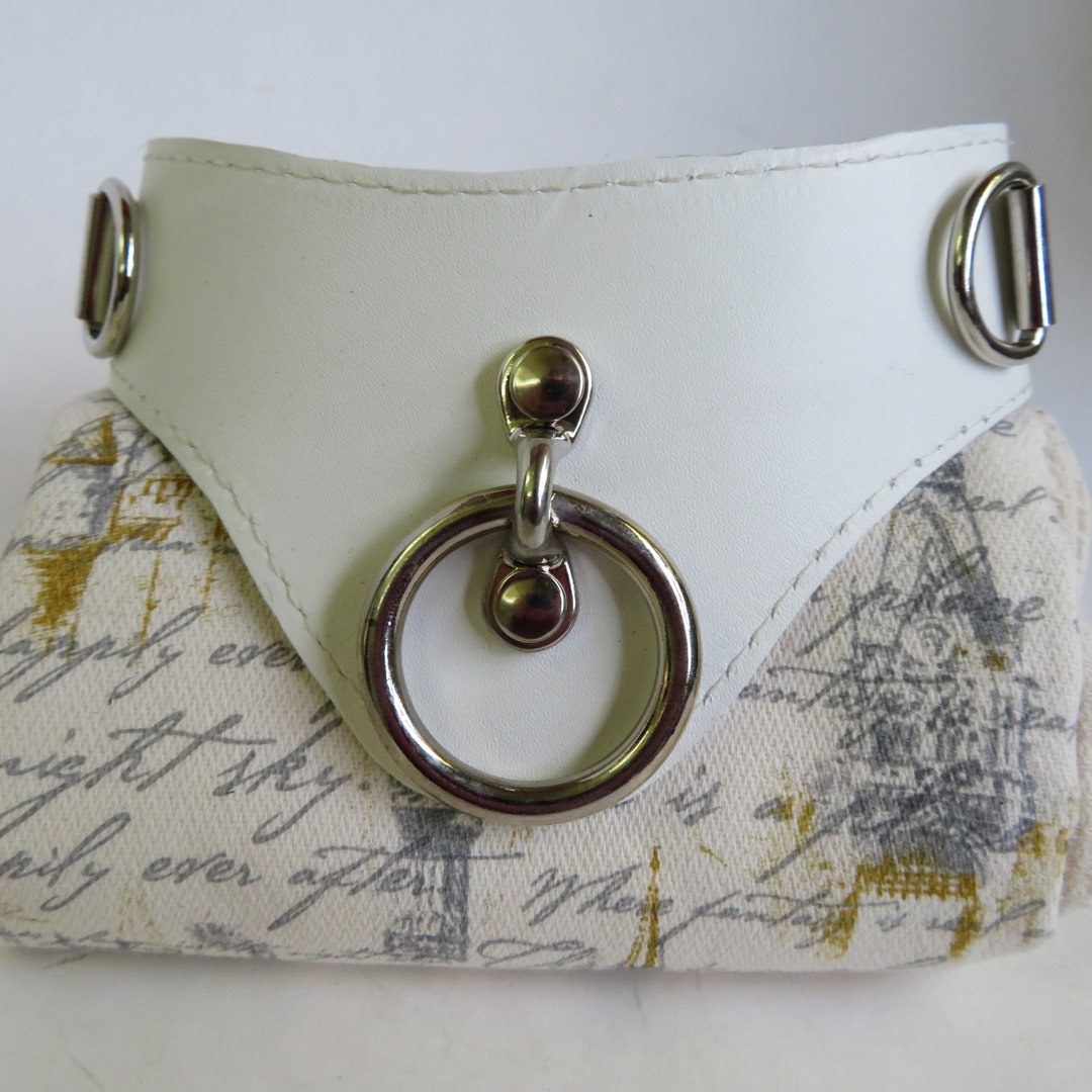 Leather Collar, Short Story of O Collar, Black or White Hand Crafted ...