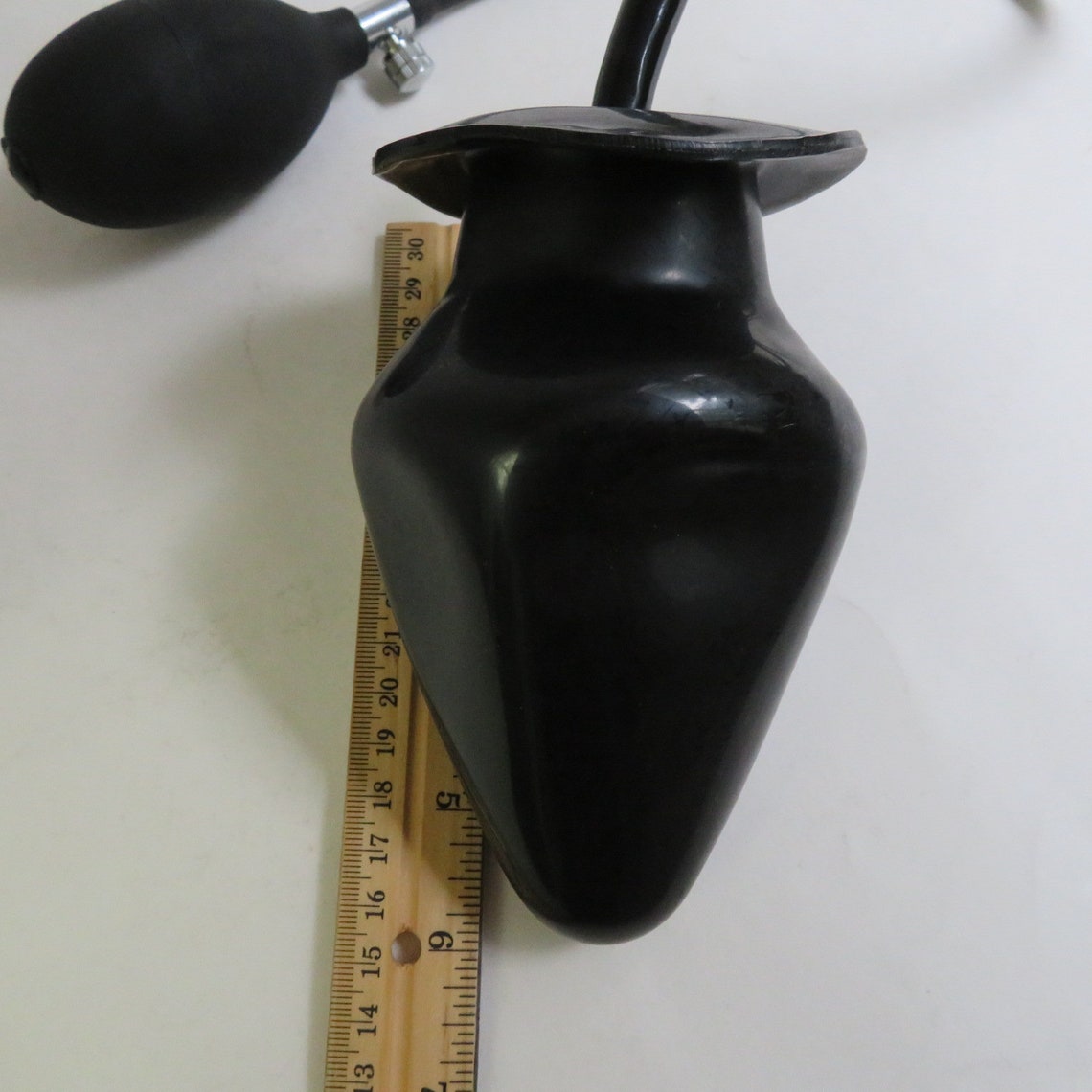 Mature Latex Inflatable Butt Plug with Pump Black XL Plug | Etsy