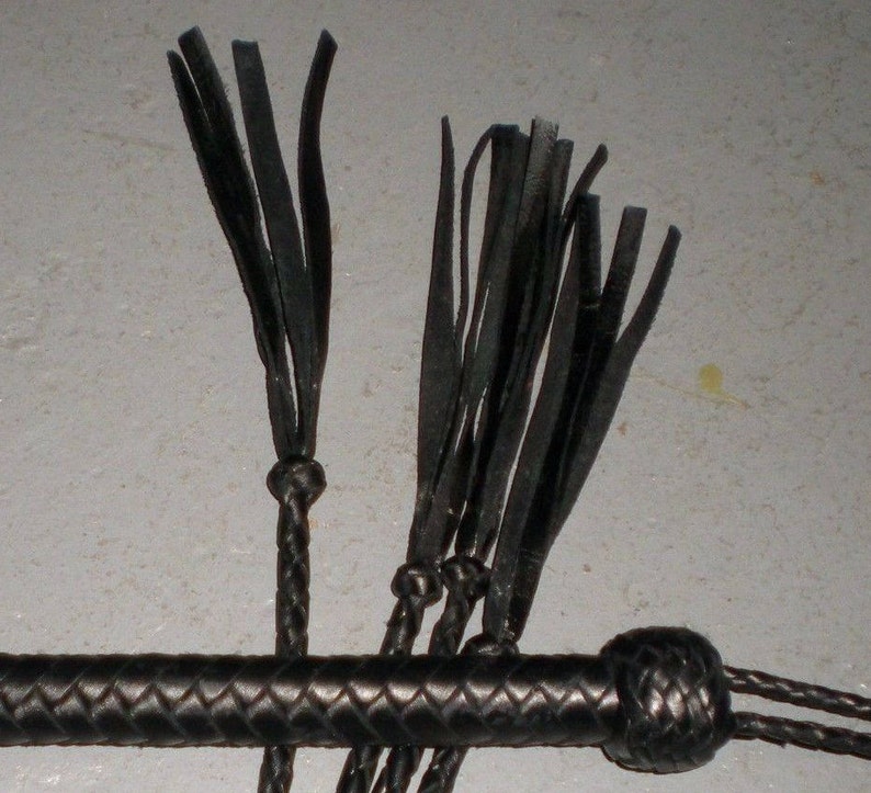 Quirt Whip Four Lash Quirt 34 Round Braid Leather Whip - Etsy