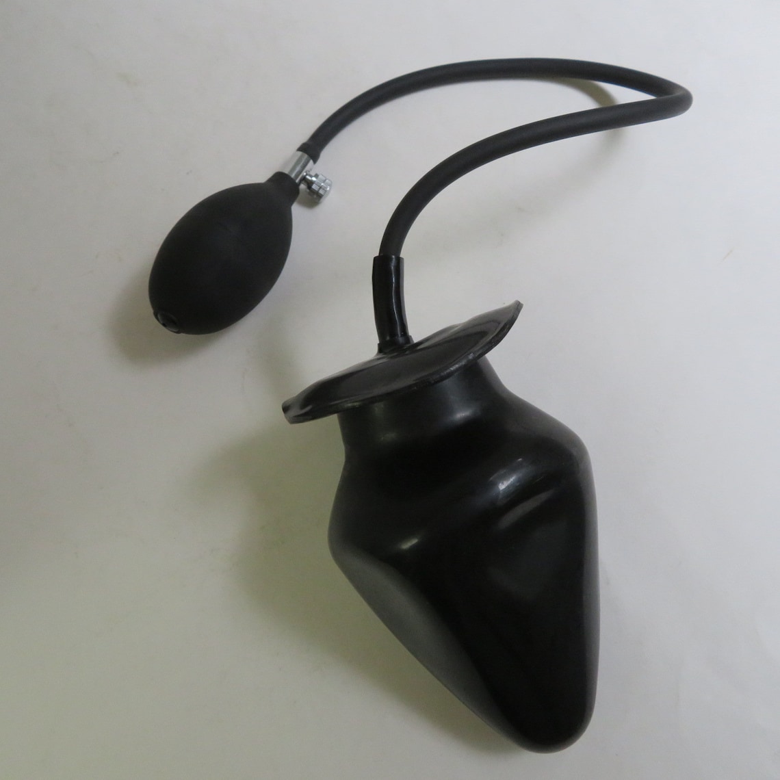 Mature Latex Inflatable Butt Plug With Pump Black XL Plug - Etsy