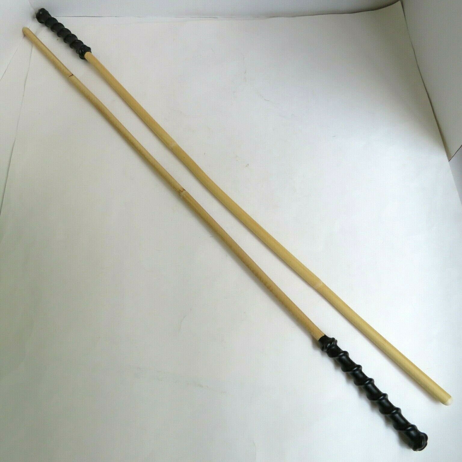 Cane Rattan Cane with Black Spiral Handle 29.5 x | Etsy