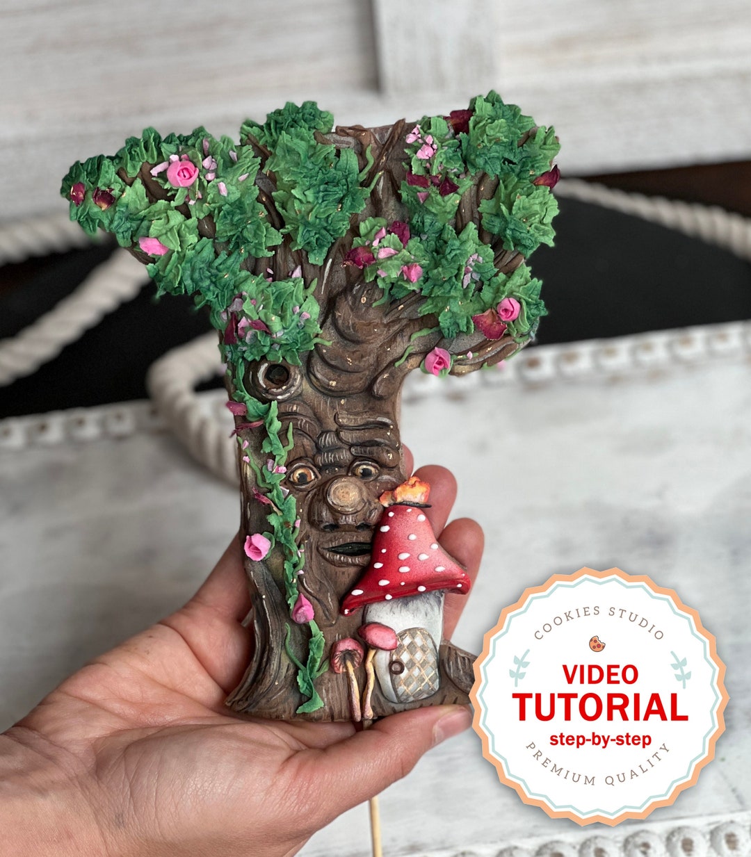 Cookie Decorating Class - Old Magic Tree. Step by Step Video Tutorials ...