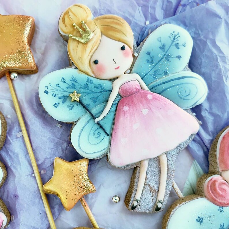 Fairy Girls - Cookie Decorating Class. Step-by-step Video Tutorial - Etsy