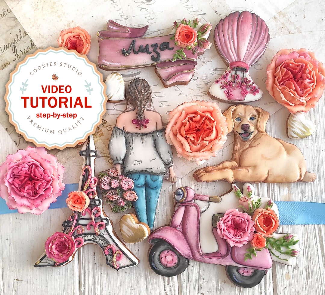 Cookie Class - Ladies Dreams. Step-by-step Video Tutorial - Etsy