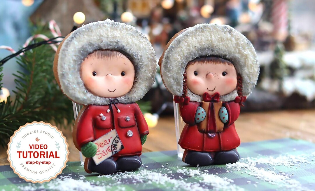 Cookie Class Winter Kids. Step-by-step Video Tutorial - Etsy