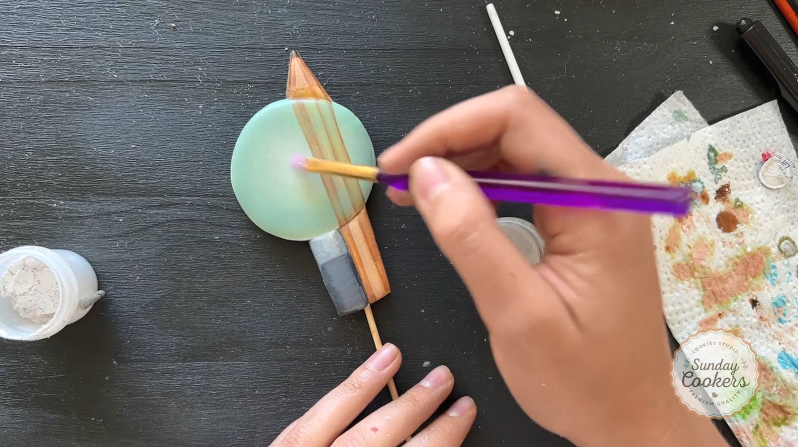 School Time - Cookie Decorating Class. Step by Step Videos in English ...