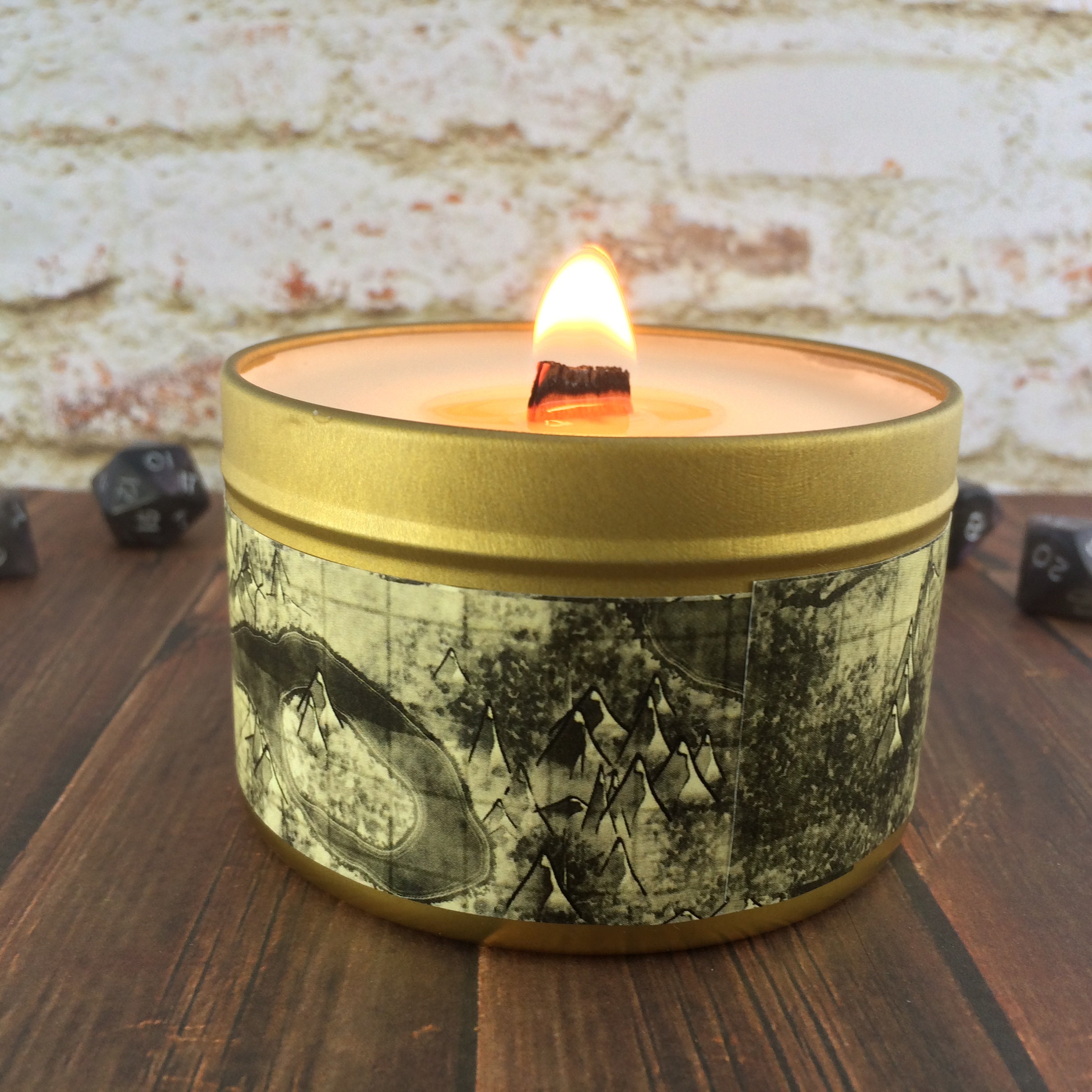 Magic Shield 1 AC RPG Dnd Candle Wood Wick Soy 4 Oz | Etsy