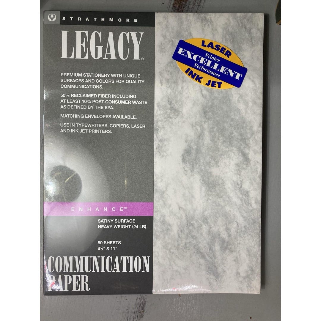 Strathmore Legacy Communication Paper 80 Sheets 8 1/2" X 11" Marble ...