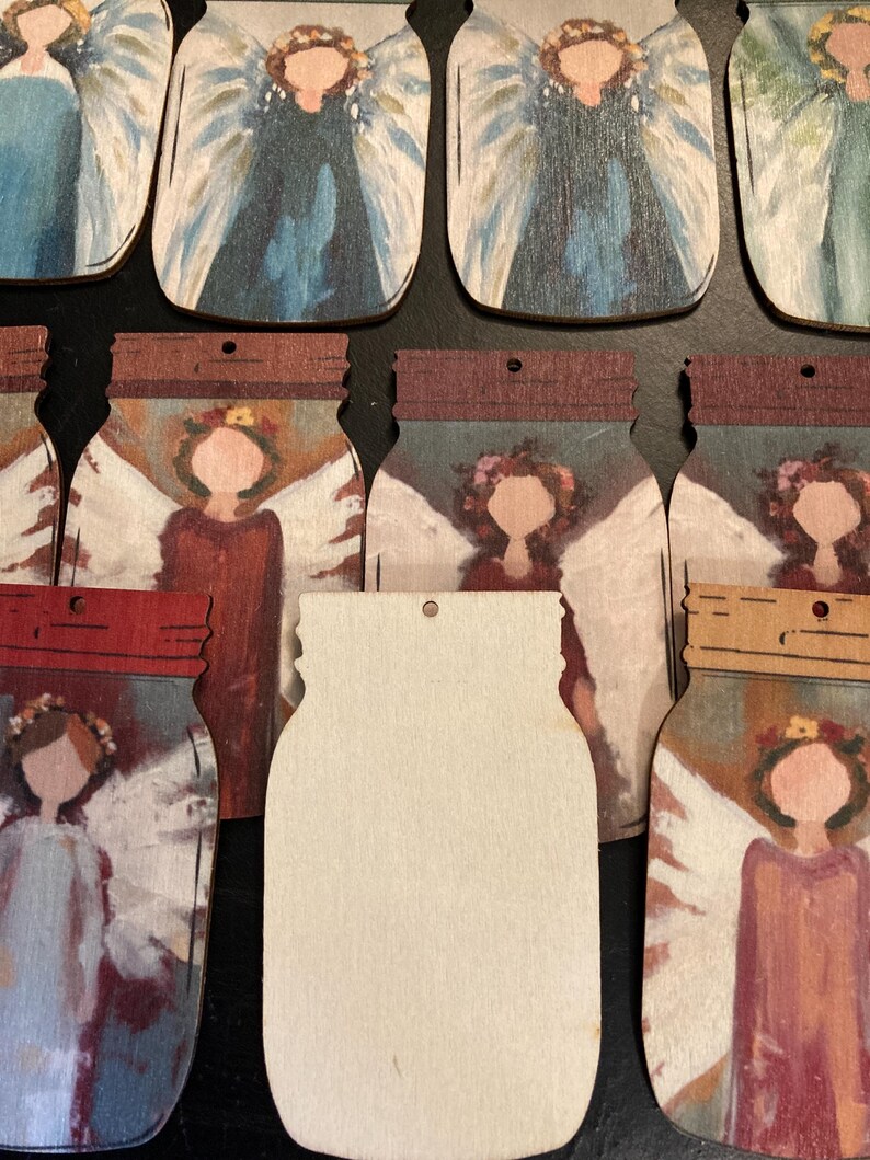 Angel Mason Jar Ornaments - Etsy