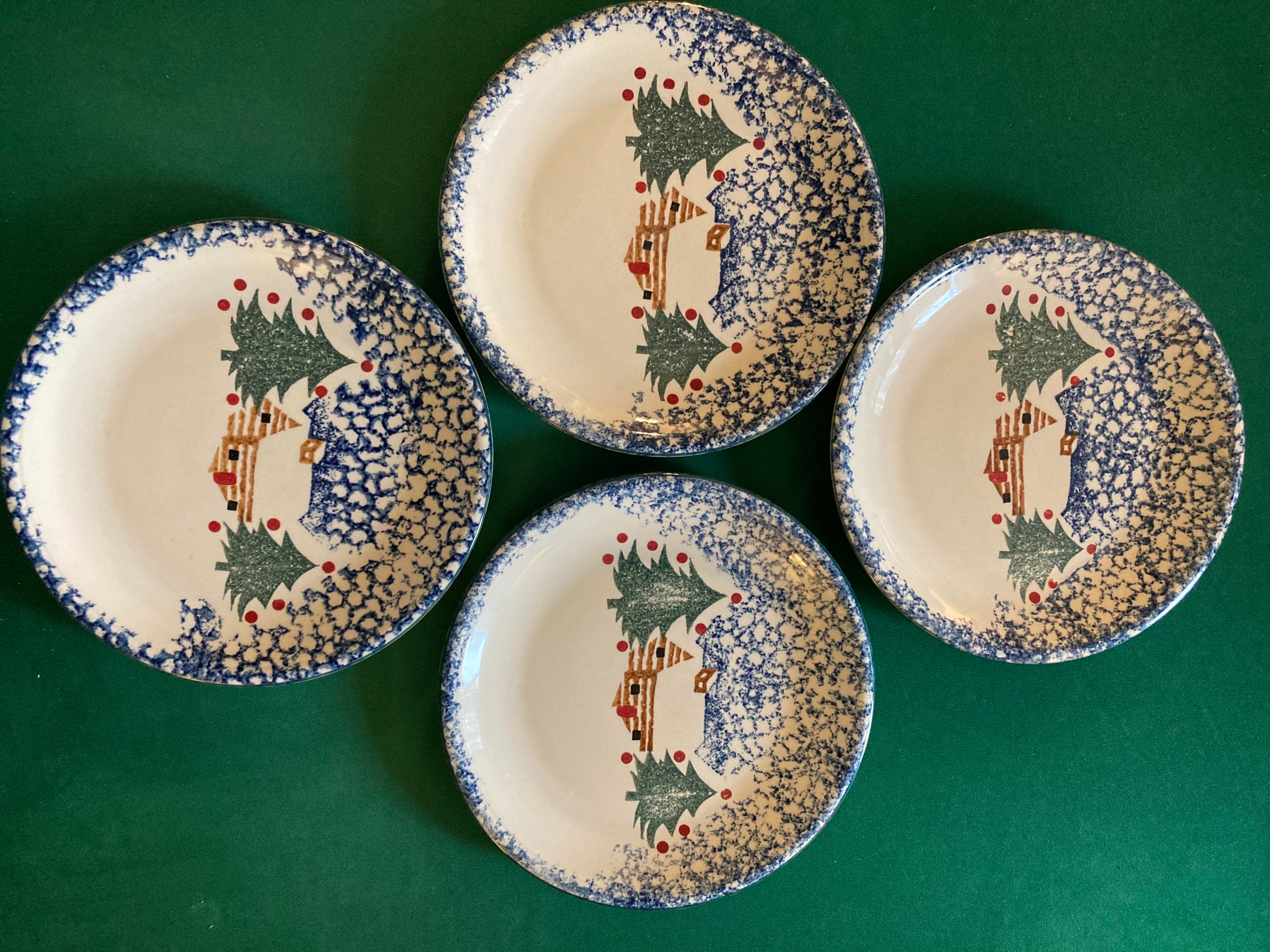 Cabin in the Snow Plate - Etsy