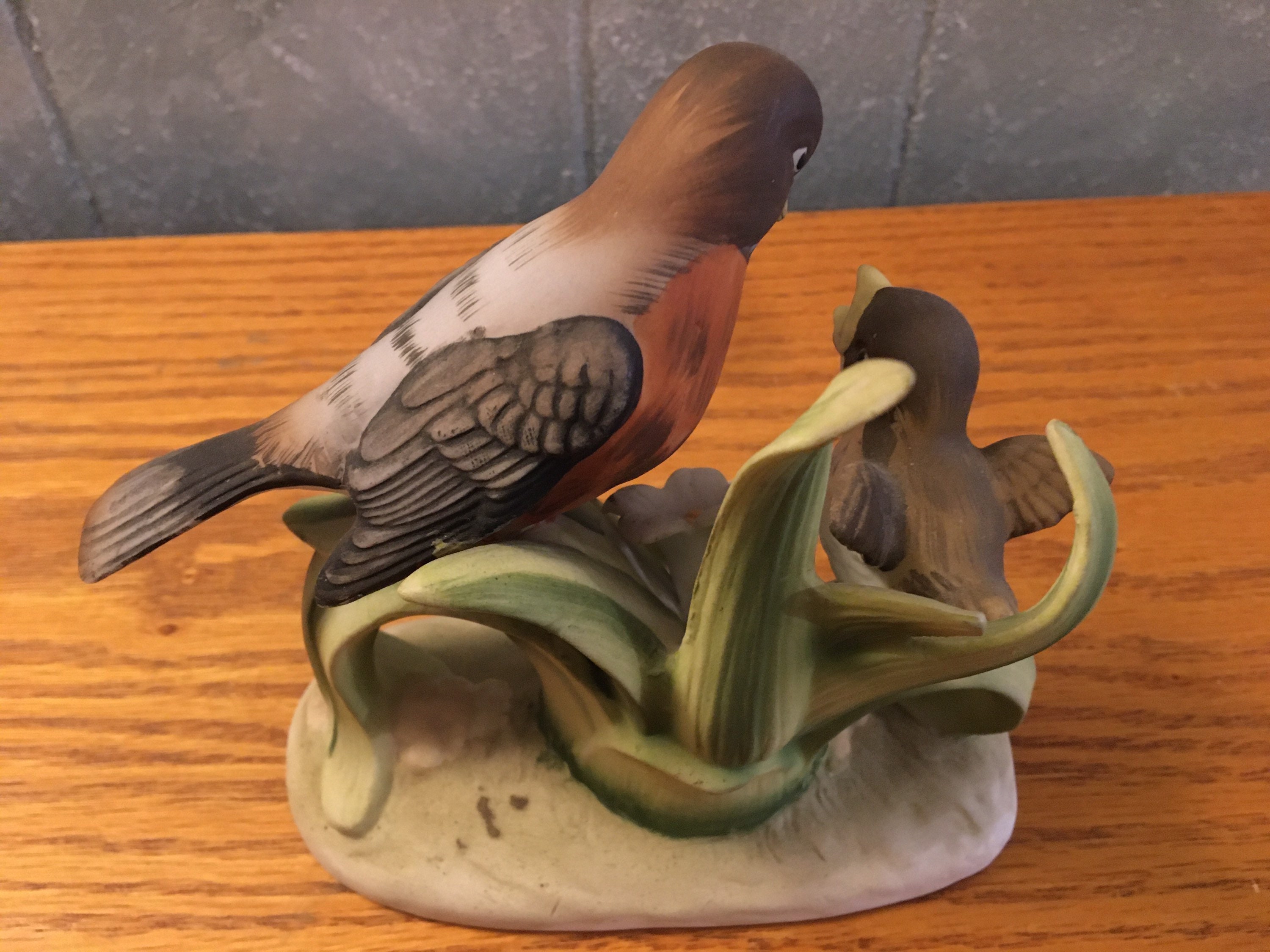 Lefton Robin and Baby - Etsy