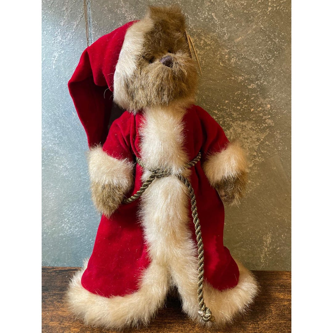 Bearington Collection Willie B Jolly Santa Bear Plush Collectible ...